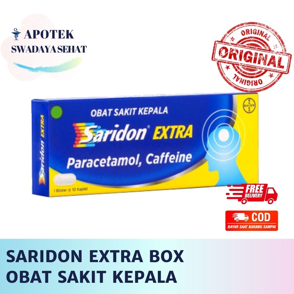 Jual SARIDON EXTRA 1 Box 1 Strip Isi 10 Tablet - Obat Sakit Kepala ...