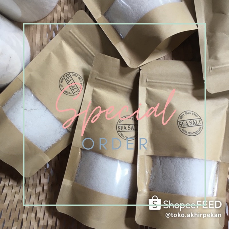Jual Garam Laut Murni 5kg - Sea salt Tejakula | Shopee Indonesia