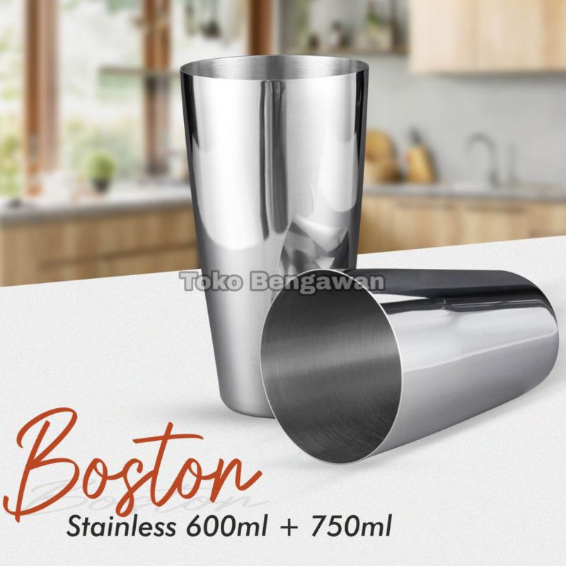 Jual HORECA BOSTON Shaker 2pcs Set Stainless Pengocok Minuman Bar Cafe ...