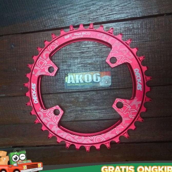 Jual ZRPHSID CHAINRING DECKAS BCD 96 ASIMETRIS 38 T 38T ROUND SINGLE | Shopee Indonesia