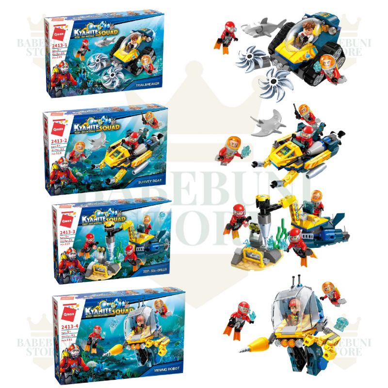 Jual Mainan LEGO Brick QMAN SET 4 Kyanite Squad Seri 2413 (1-4 ...