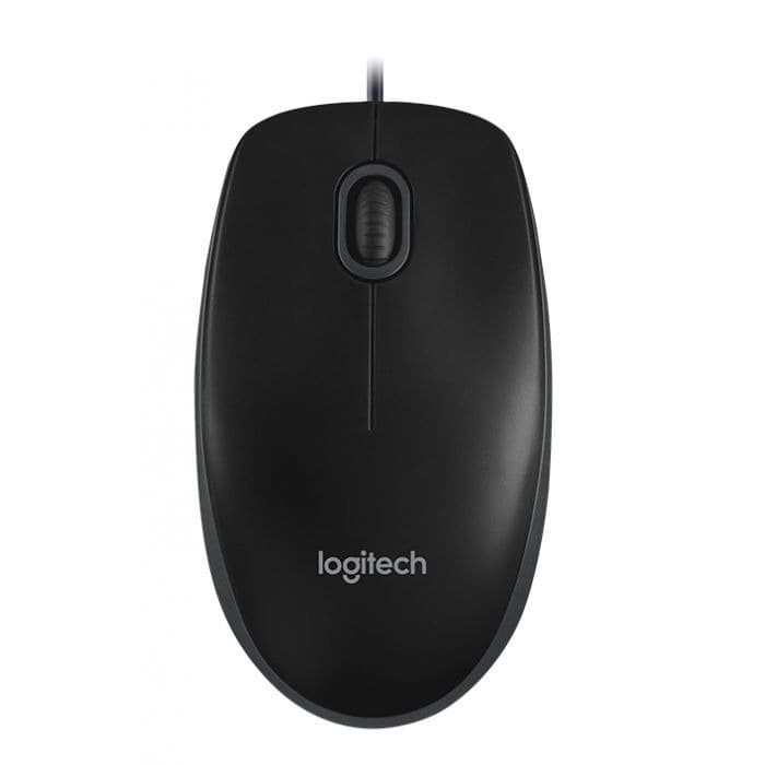 Jual Mouse logitech wired usb 2.0 standard optical 800dpi b100 for ...