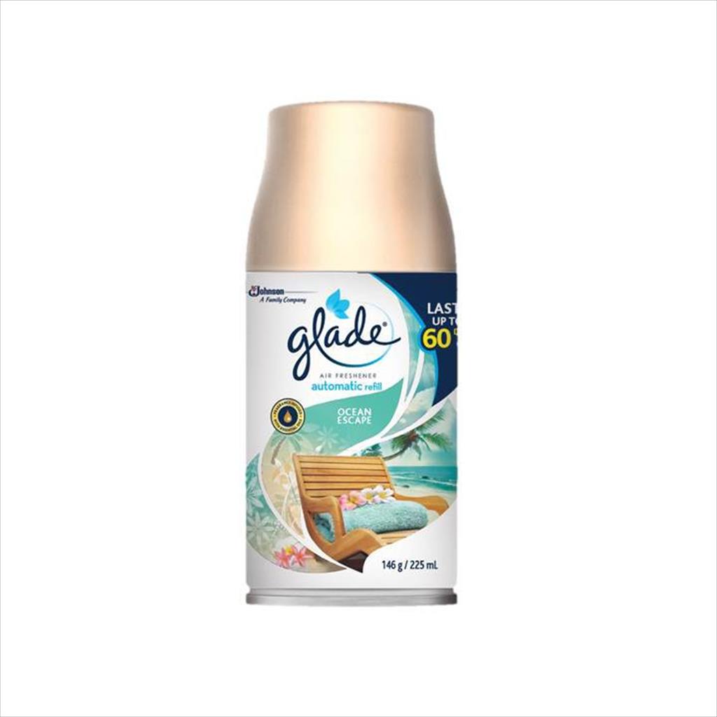 Jual Glade Matic Spray Air Freshener Ocean Escape Refill 225 Ml ...