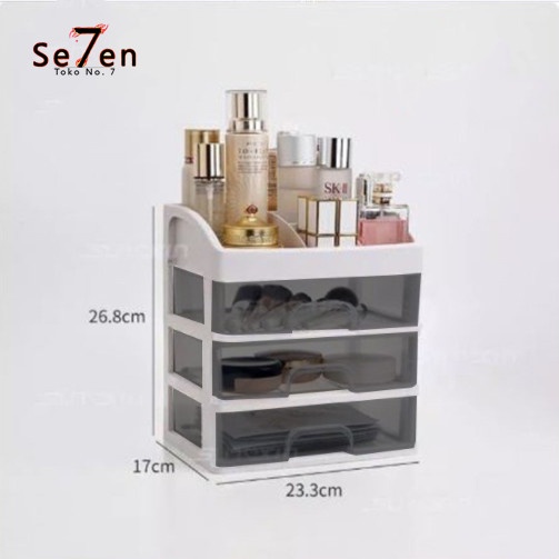 Jual MAKE-UP-TEMPAT-LACI- RAK KOSMETIK MULTIFUNGSI RAK KOSMETIK 3 LACI ...