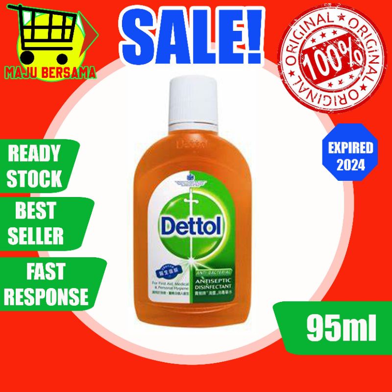 Jual DETTOL ANTISEPTIC LIQUID 95ml | Shopee Indonesia