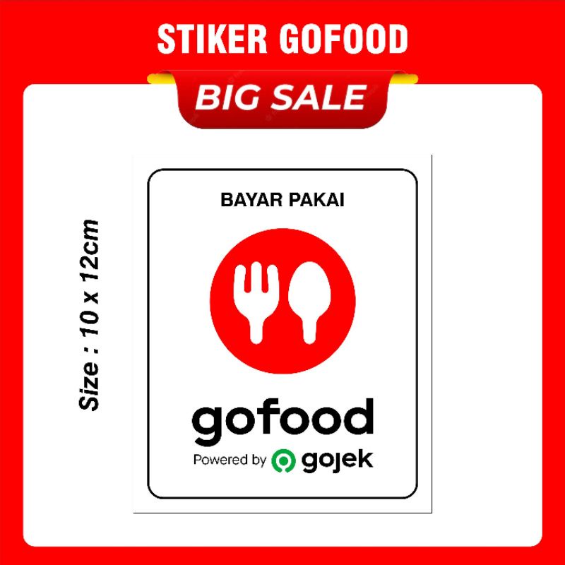 Jual Stiker GoFood | Shopee Indonesia