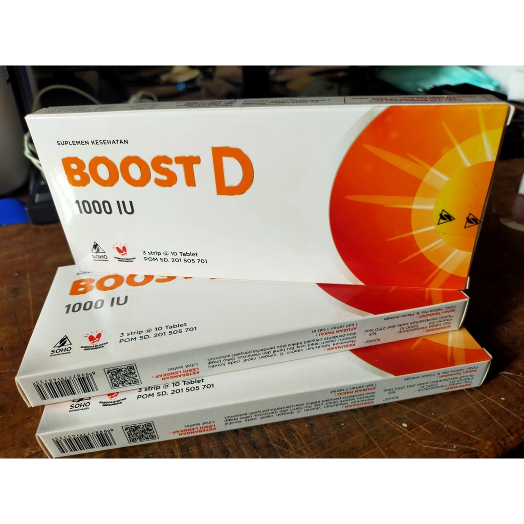 Jual BOOST D 1000UI @30TABLET - VITAMIN D3 - PENCEGAHAN COVID 19 ...