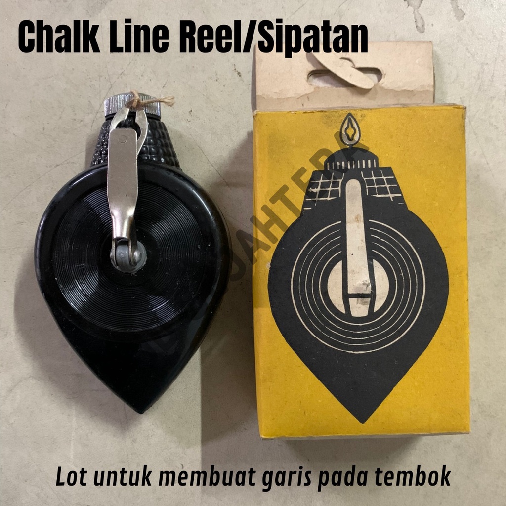 Jual Chalk Line Reel / Sipatan Lot pembuat garis pada tembok | Shopee ...