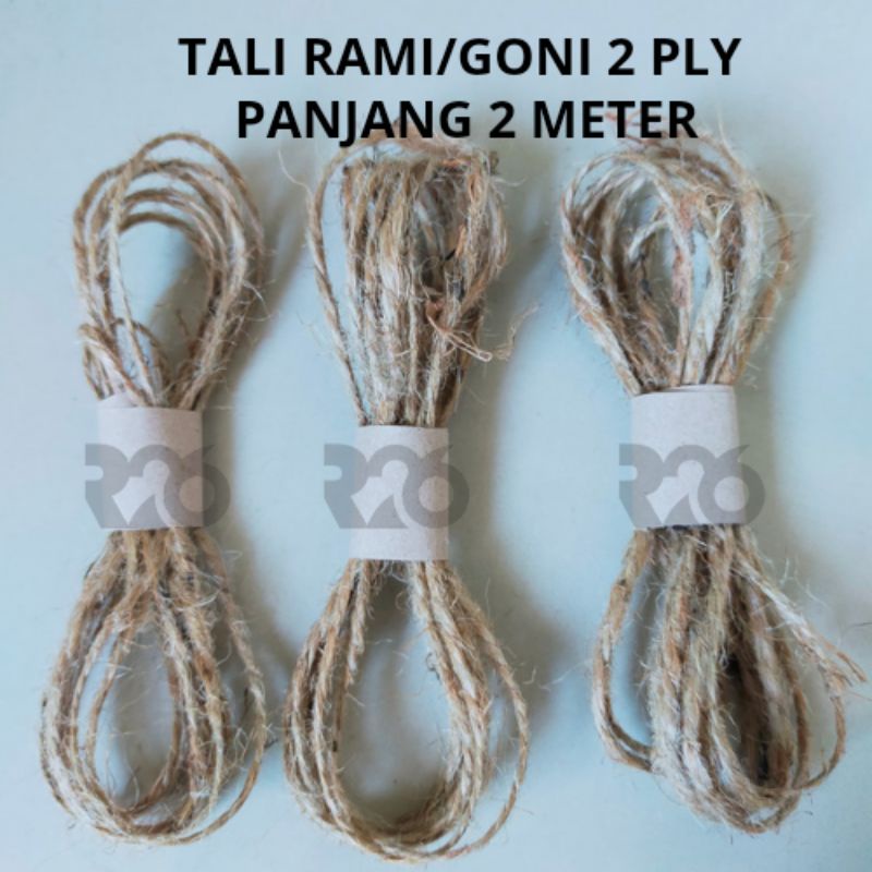 Jual TALI RAMI/ GONI PANJANG 2 METER | TEBAL 2 PLY | Shopee Indonesia