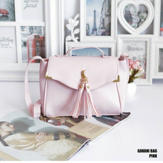 Jual tas selempang pink merah muda rumbai | Shopee Indonesia