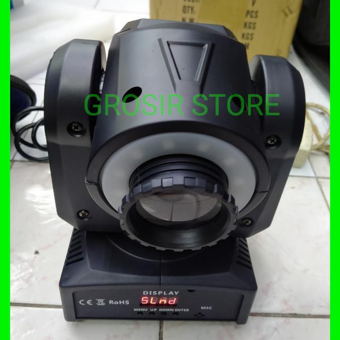 Jual Lampu Sorot Panggung Moving Head Beam Mini Gobo 30Watt Asli ...