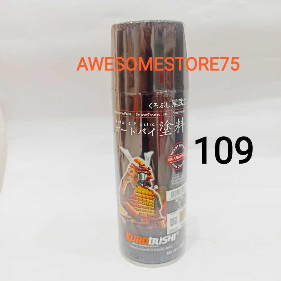 Jual SAMURAI 109 BLACK Hitam Kilat Cat Semprot Pilox Pylox | Shopee Indonesia