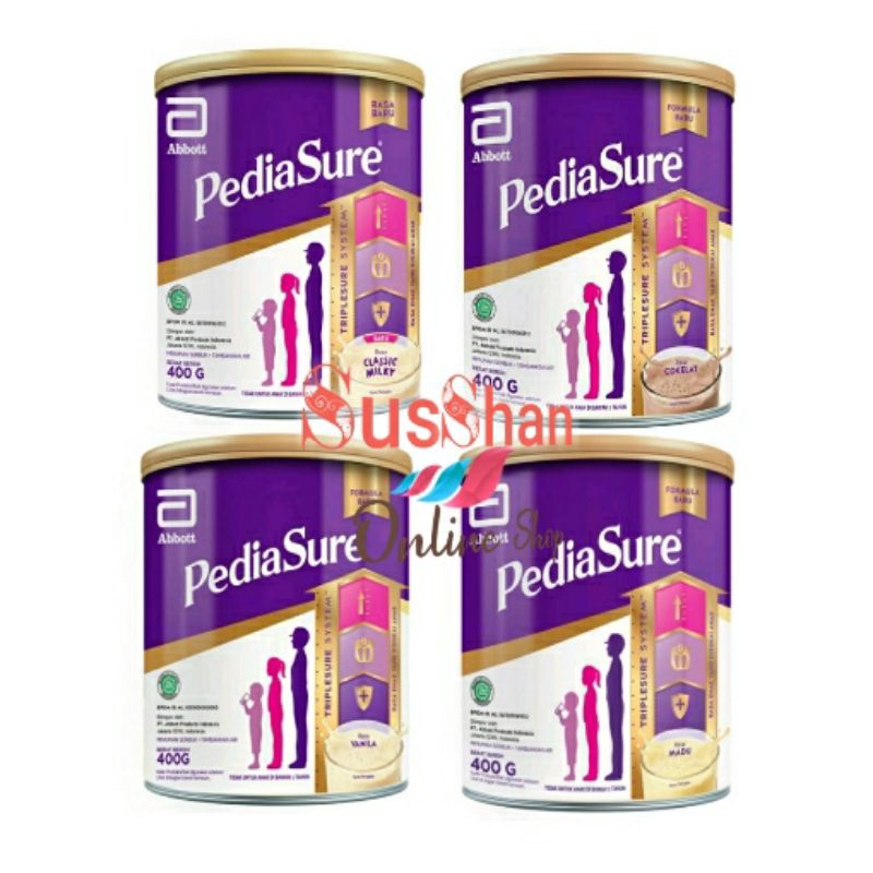 Jual Pediasure Triplesure 400 Gram Rasa Madu Coklat Vanila Classic Milky / Pediasure Kemasan ...