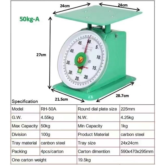 Jual RENKMHE Timbangan Manual Jarum Vietnam Kapasitas 20 Kg 30 Kg 40 Kg ...