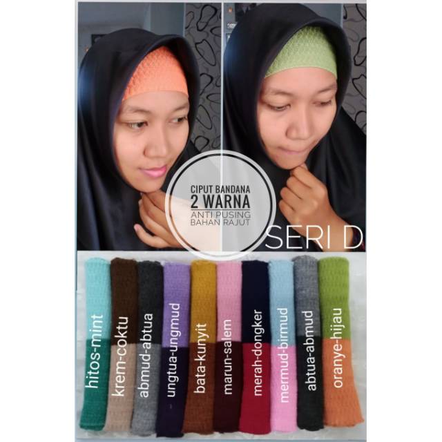 Jual Ciput bandana 2 warna (seri D) | Shopee Indonesia