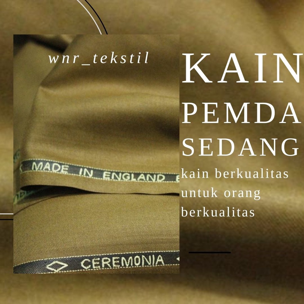 Jual Kain pemda khaki/kheki Tua muda bahan baju seragam pemda dinas PNS ...