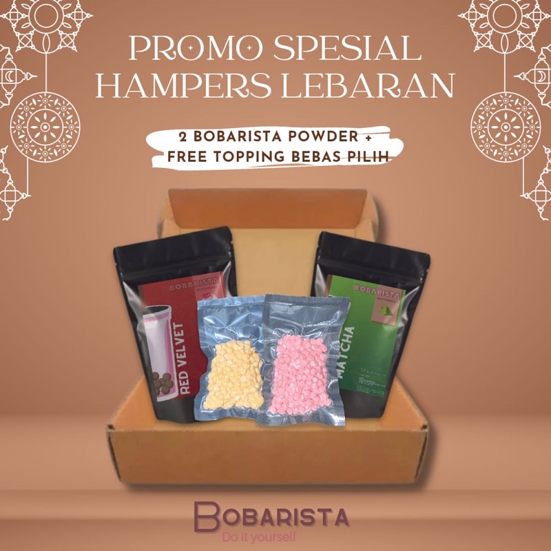 Jual Hampers Lebaran Bubuk Minuman DIY BOBA KIT BOBARISTA | Shopee ...