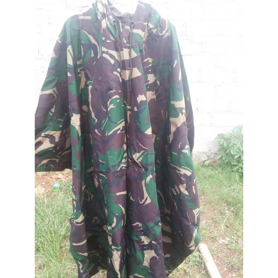 Jual Mantel Ponco Loreng Jatah TNI - Jas Hujan Loreng Army - Mantel ...