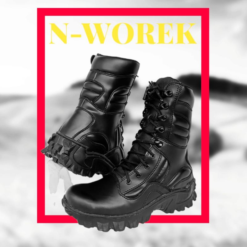 Jual Sepatu pdl tni polri lapangan Tactical safety boots gladiator ...