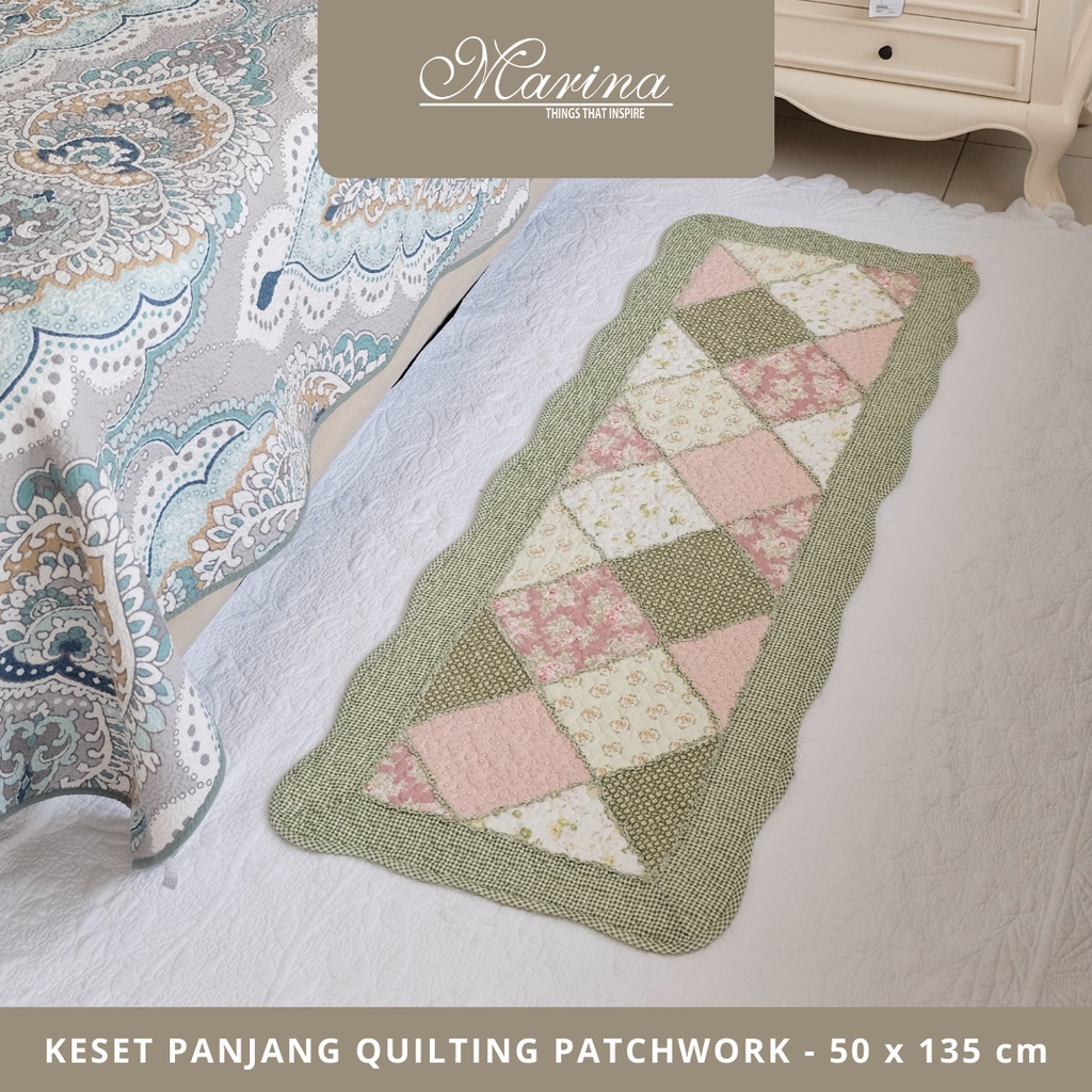 Jual MARINA LIVING - Karpet Panjang Quilting Patchwork uk. 50cm x 135cm | Shopee Indonesia