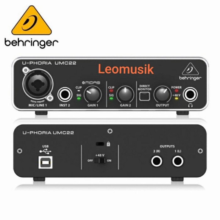 Jual BEHRINGER UMC 22/UMC-22/UMC22 AUDIO INTERFACE SOUNDCARD ORIGINAL ...