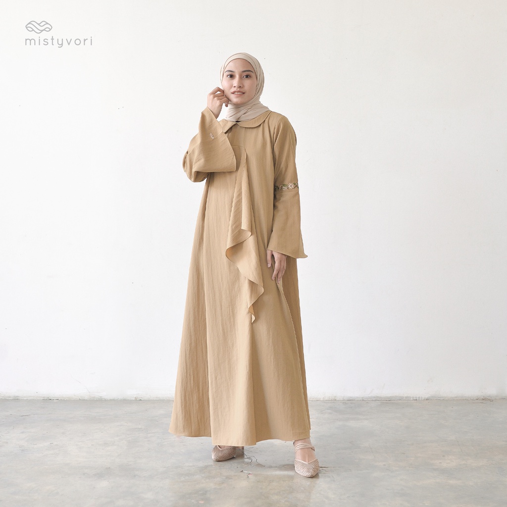 Jual MISTYVORI | Hayya Dress Busui Bahan Linen Premium | Shopee Indonesia