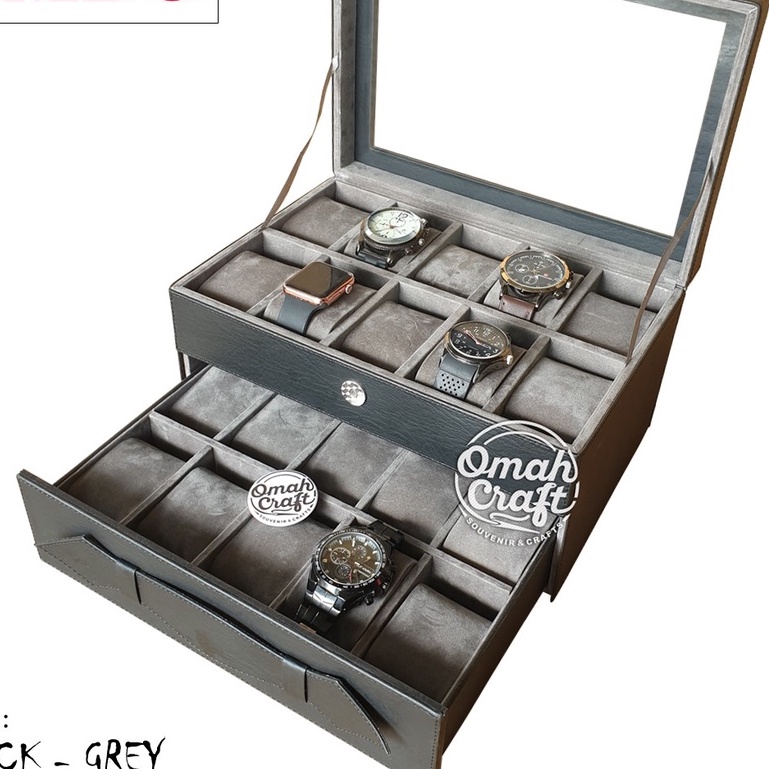 Jual PROMO - Tempat Jam Tangan isi 24 / Box Jam Tangan / Kotak Jam ...