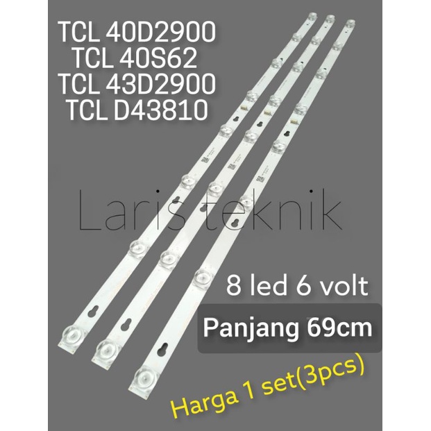 Jual lampu backlight tv led TCL 40D29000 TCL 40S4900 TCL 40S62 | Shopee ...