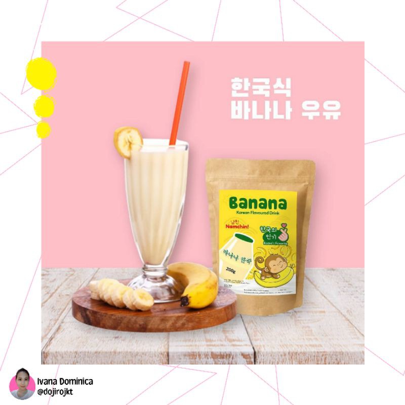 Jual Namchin Banana Milk Korea Matcha Misugaru Latte Korea Flavoured ...