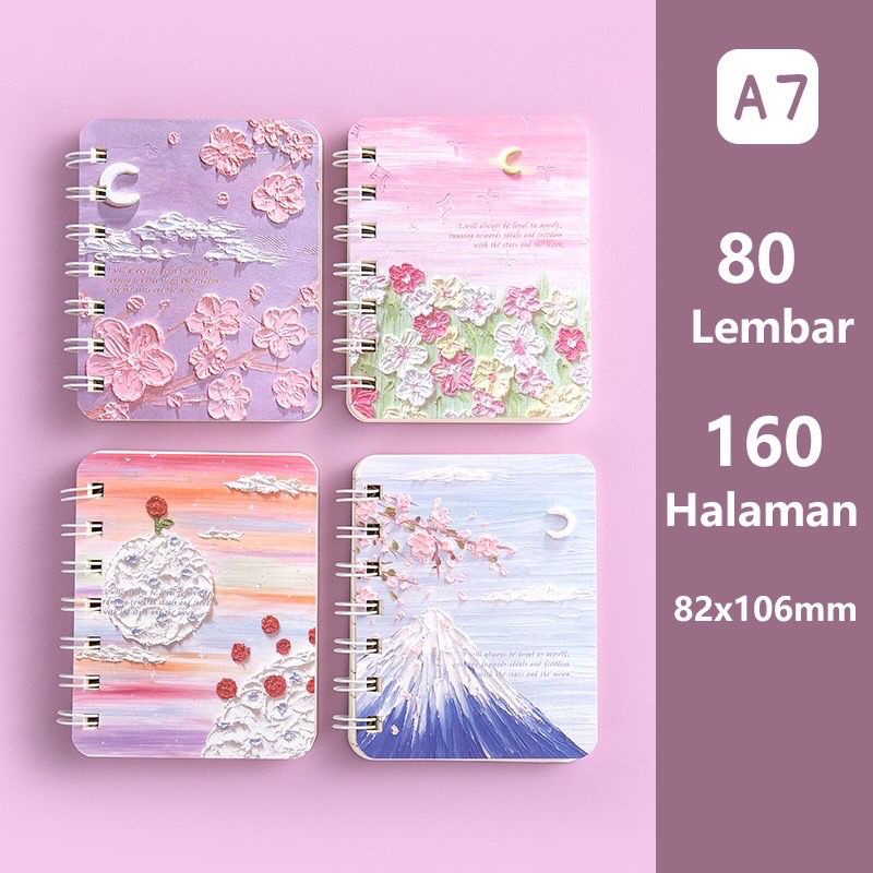 Jual ATM.Medan 1PC Notebook Mini Spiral Catatan Kecil NOTES / A7 ...