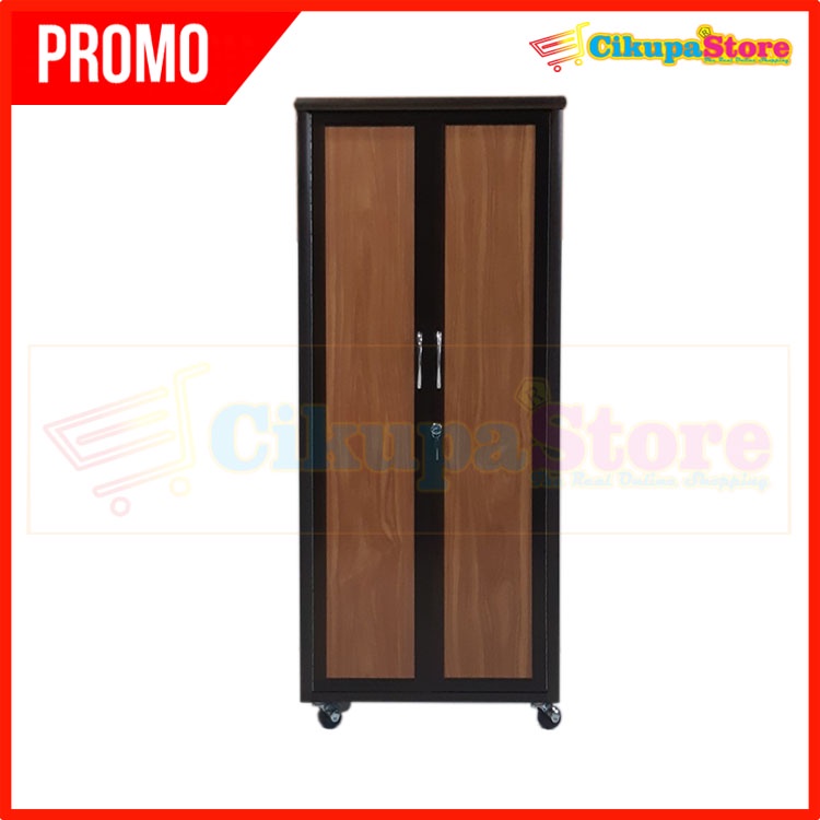 Jual Lemari Rak Sepatu 7 susun 54 cm Brown Full ACP 2 sisi | Shopee ...