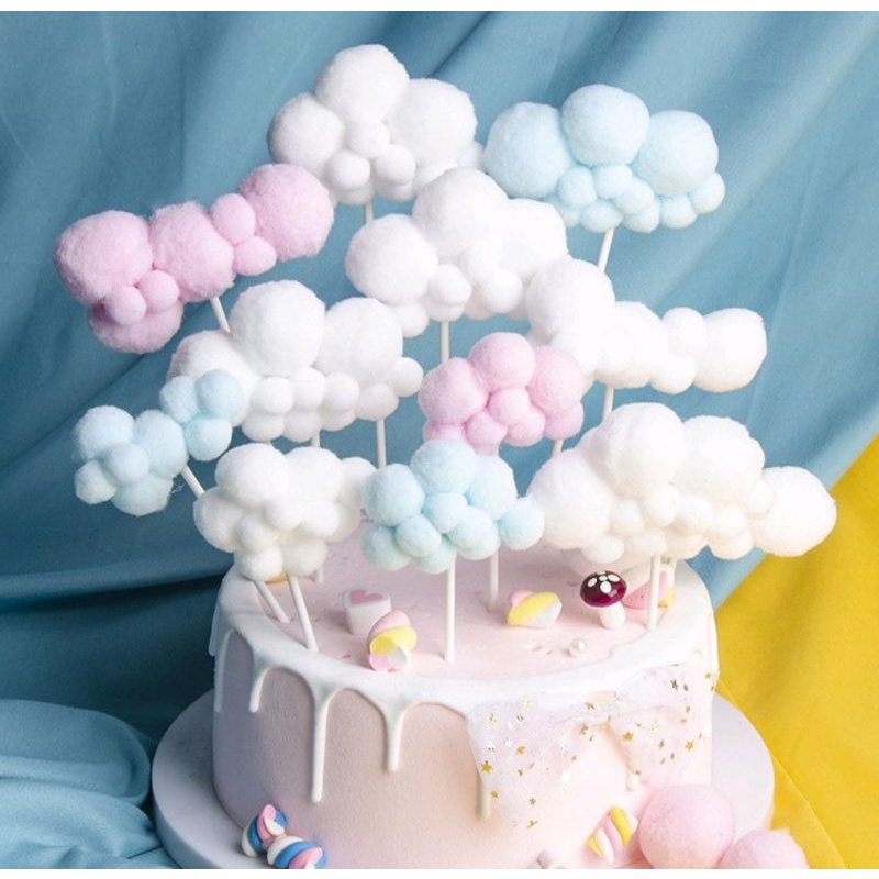 Jual Topper Kue Ulang Tahun Bentuk Awan | Shopee Indonesia