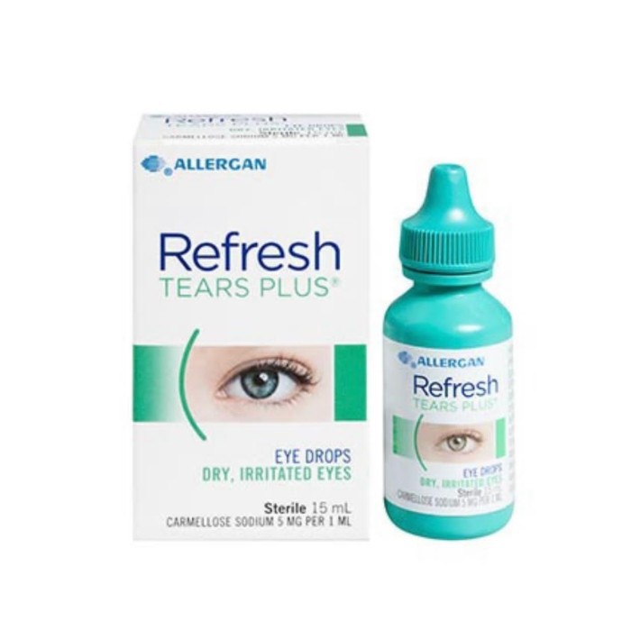 Jual Allergan Refresh Tears Plus Eye Drop 15ml / Tetes Mata Kering ...