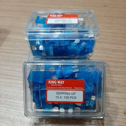 Jual Jual Sekring Gepeng - Sekring Tancap Besar 15 Ampere Isi 100pcs ...