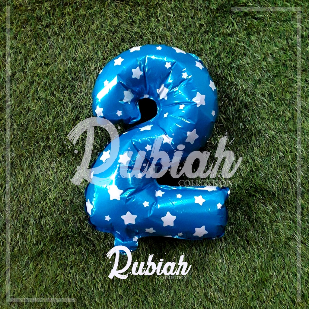 Jual Balon Angka 40 cm Biru | Shopee Indonesia
