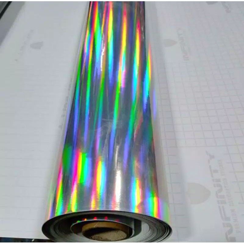 Jual Stiker Skotlet Hologram Pelangi 1 Roll | Shopee Indonesia