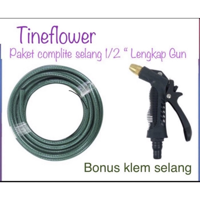 Jual PAKET SELANG 15 METER LENGKAP JET SPRAY DAN KLEM | Shopee Indonesia