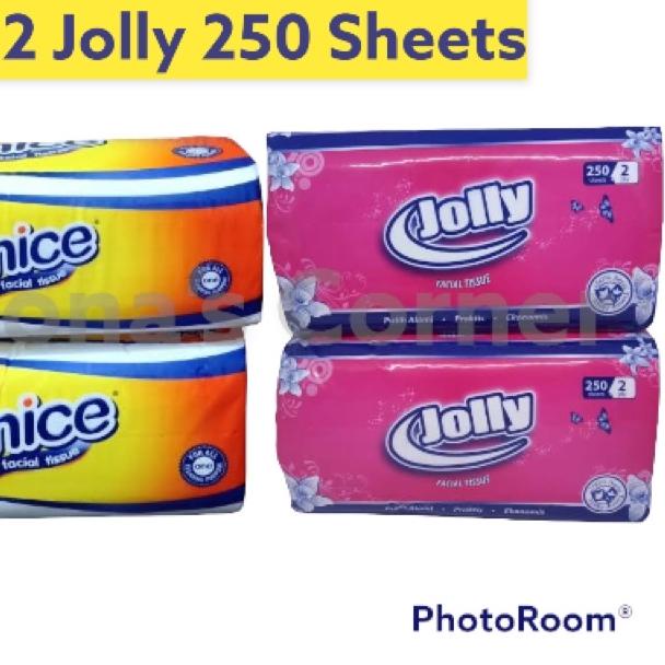 Jual Paket Nice 250 sheets 2 buah + Jolly by Paseo 250 sheets 2 buah ...