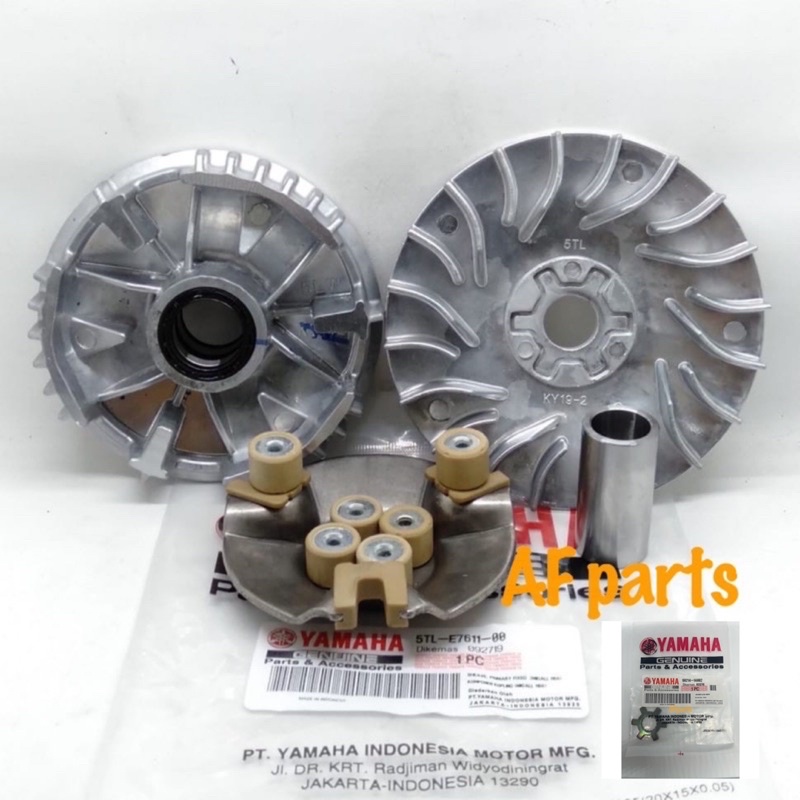 Jual Rumah Roller Assy Set + Kipas Lawan Rumah Roller Mio sporty Mio Smile Mio Soul Fino Karbu ...