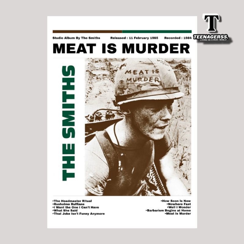 Jual Poster Band The Smiths Album Meat Is Murder Aesthetic Wall Decor ...