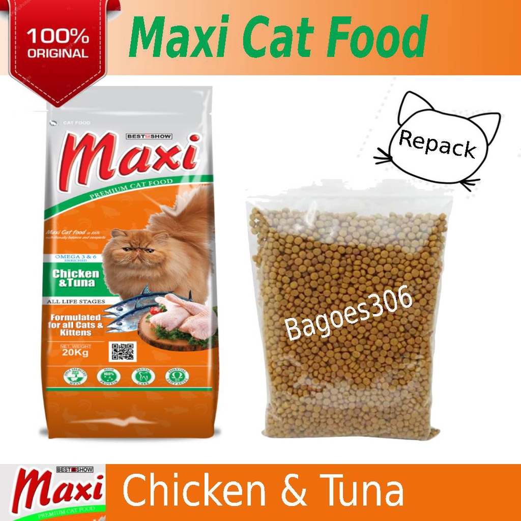 Jual Maxi Cat Food Chicken&Tuna Repack ~ Makanan Kucing Maxi Chicken ...