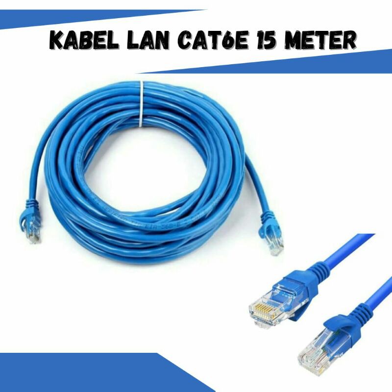 Jual Kabel LAN Cat6 15Meter UTP Cable Network 15 Meter 15M CAT 6 | Shopee Indonesia