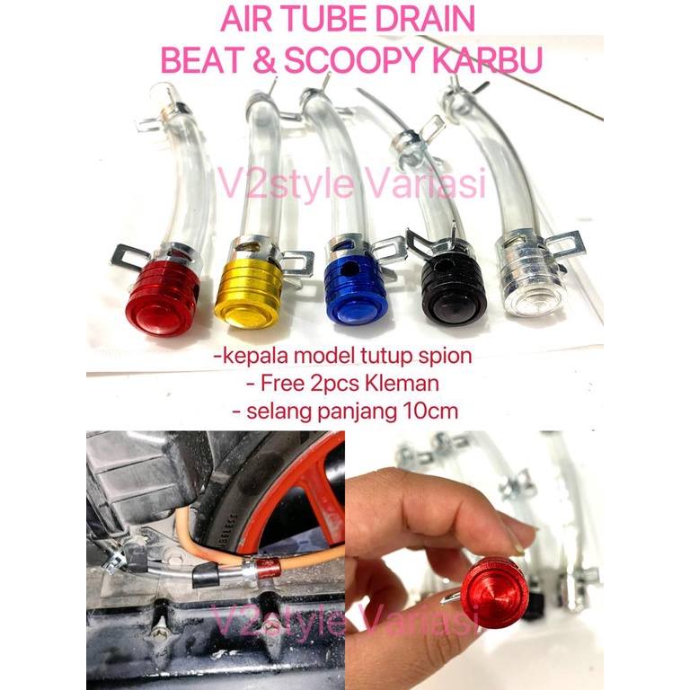 Jual AIR TUBEDRAIN BEAT KARBU SCOOPY CARBU OLD 10CM SELANG PEMBUANGAN ...
