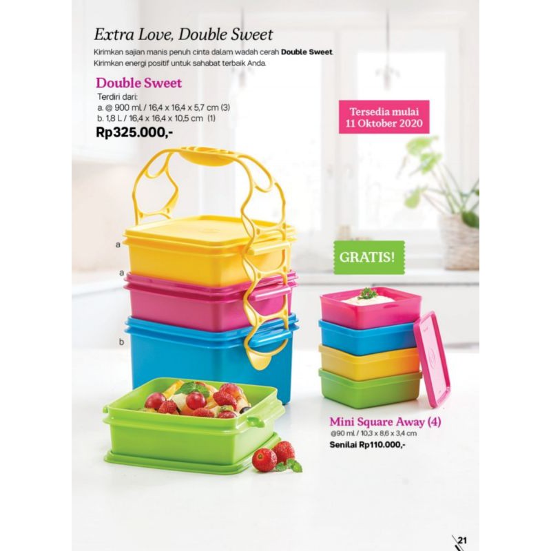 Jual Rantang Double Sweet Tupperware | Shopee Indonesia