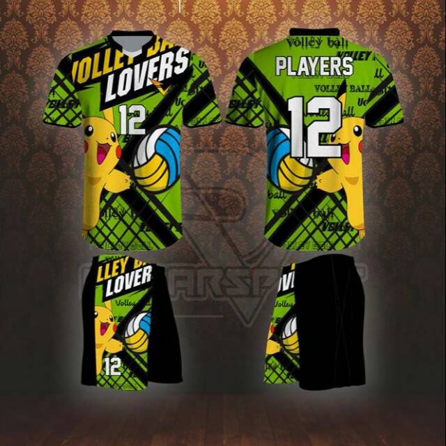 Jual Karakter Pokemon A2 - Kostum Volley/Kostum Voli/Baju Volley/ Baju ...