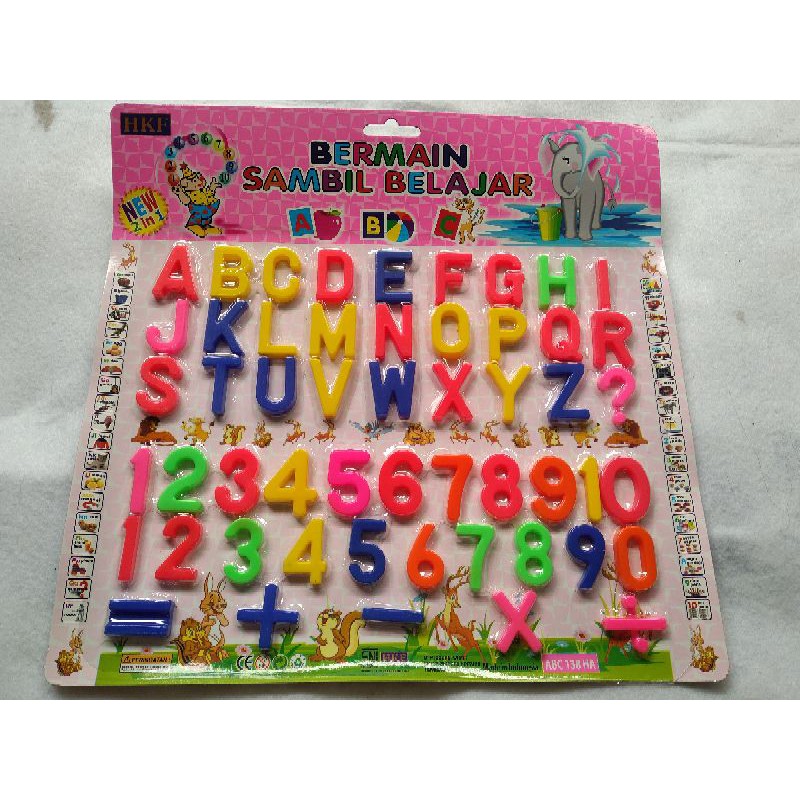 Jual mainan huruf abjad angka alphabet | Shopee Indonesia