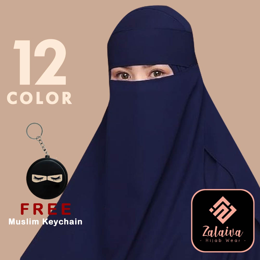 Jual [COD] Cadar Bandana Niqab 2 Layer Tanpa Jahitan Bawah Mata Niqob Purdah Bawah Kotak Bukan ...