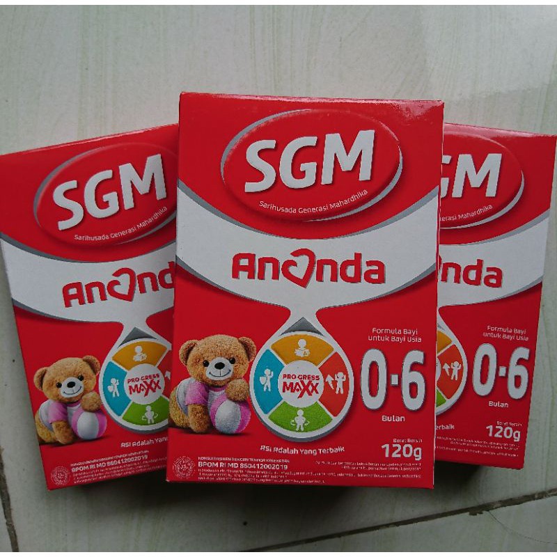 Jual SGM Ananda Susu Formula Bayi Bubuk 0-6 Bulan 600g/400g/120g | Shopee Indonesia