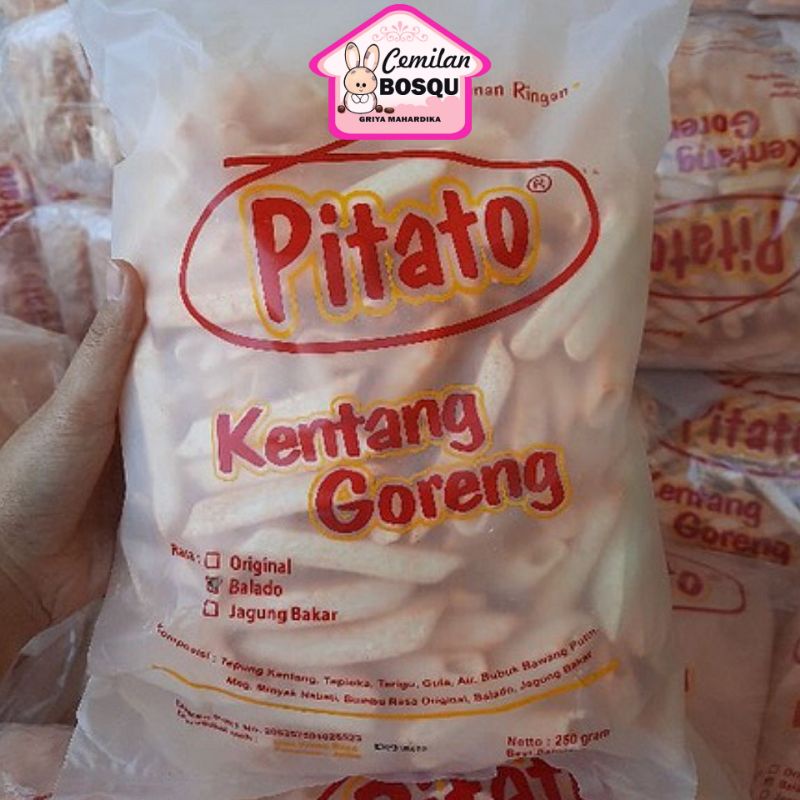 Jual Pitato Kentang Goreng 1 Bags Snack Kiloan | Shopee Indonesia