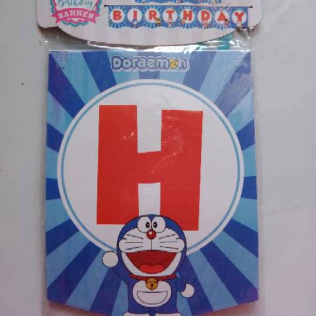 Jual Bunting Flag Doraemon / Flag Banner Doraemon / Bendera Ultah ...
